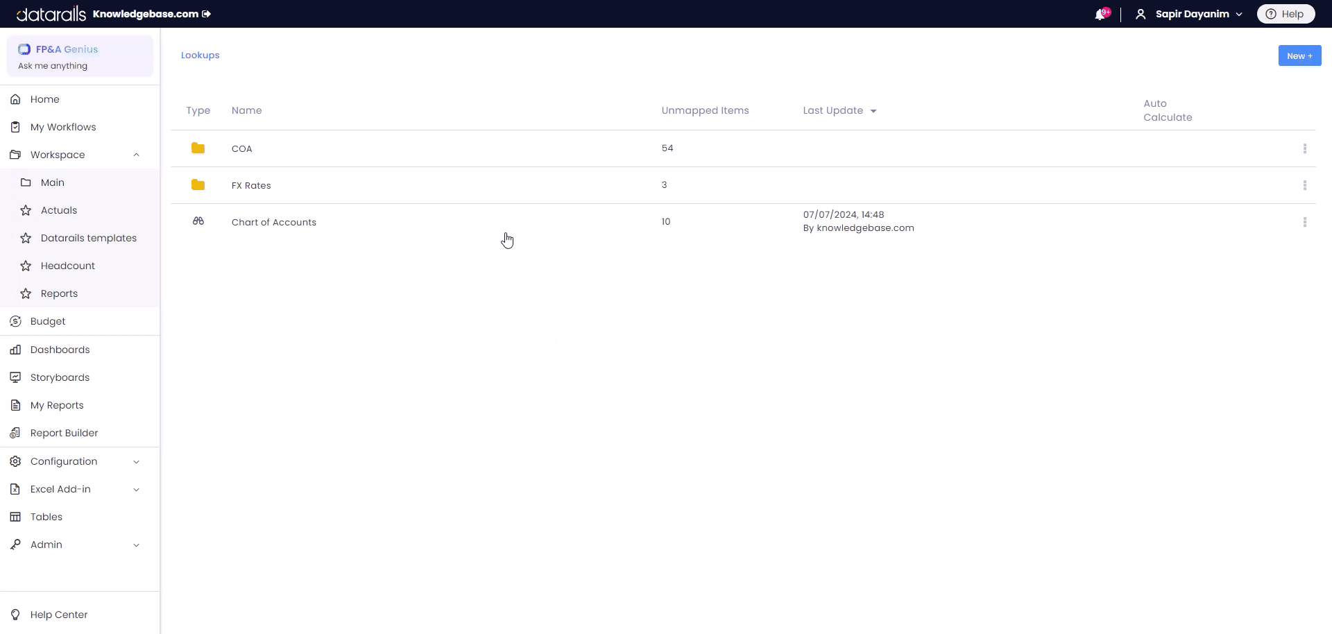 Lookups: Filebox Lookup – DataRails
