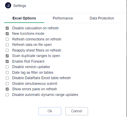 Excel Add-in Help Section – DataRails